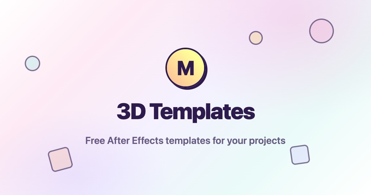 3D Templates | Motion Fun